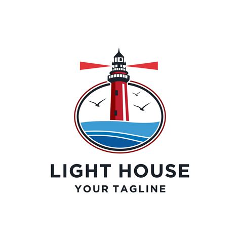 Lighthouse Logo Design Vector Illustration 13979380 Vector Art At Vecteezy