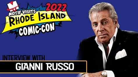 Motif Visits Ri Comic Con 2022 Interview With Gianni Russo Youtube