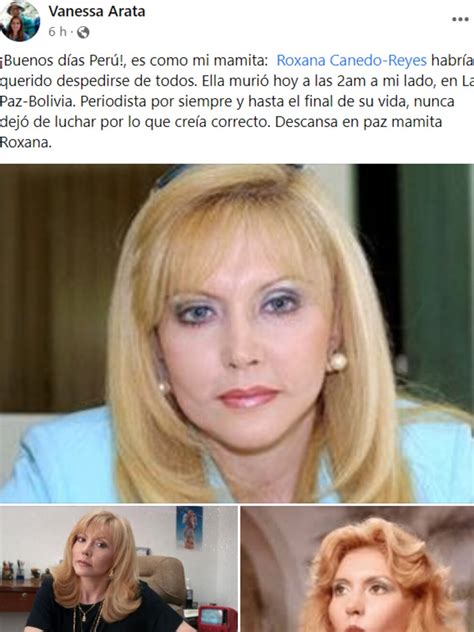 Rodrigo González Se Pronunció Por La Muerte De Roxana Canedo “una