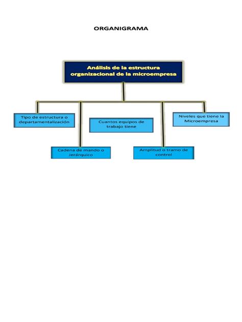 Organigrama De Microempresa O Pdf Business Marketing