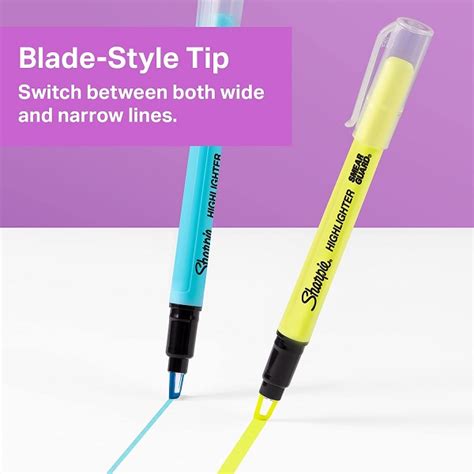 Sharpie Highlighter Clear View Highlighter With See Through Chisel Tip