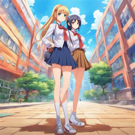 Two School Girls1 By Pegemon On Deviantart Two School Girls1 By Pegemon On Deviantart
