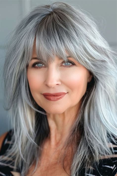 7 Long Hairstyles With Bangs Over 50 Hairstyle Haircut Trend