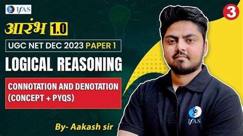 Logical Reasoning Connotation And Denotation Concept Pyqs Ugcnet