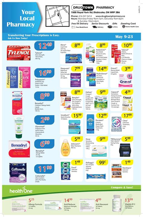 Drug Town Pharmacy Flyer May 9 To 23