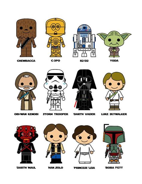 Printable Star Wars Characters Printable Board Games