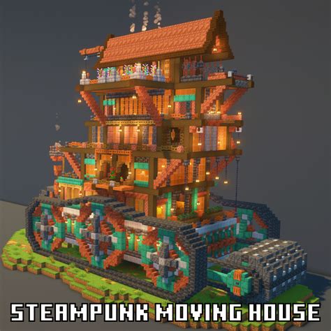 Minecraft Steampunk Moving House Tutorial Minecraft Steampunk