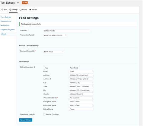 Echeck For Gravity Forms Tower Plugins