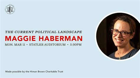 Event With Pulitzer Prize Winner Maggie Haberman Rescheduled For March