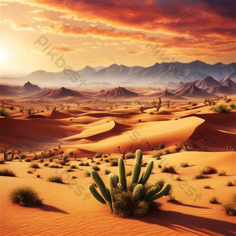A Beautiful Desert Landscape View Photo  Free Download Pikbest
