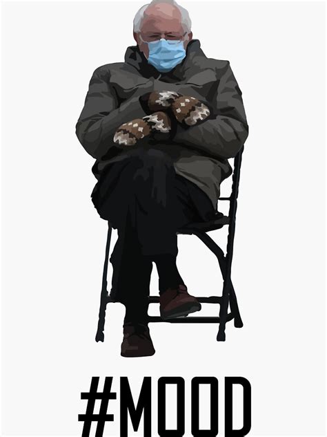 Bernie Sanders Mittens Sitting Inauguration Funny Chair Meme T Shirt