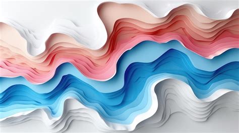 Premium Photo Wavy Design Wall Pattern