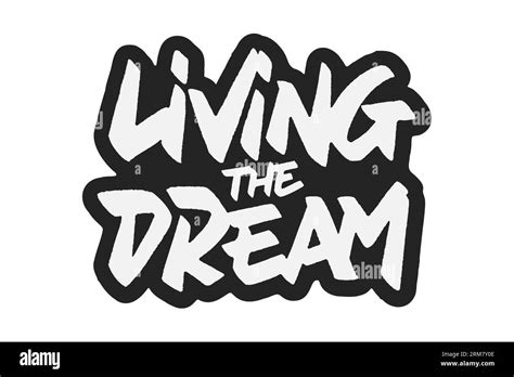 Living The Dream Stock Vector Image And Art Alamy