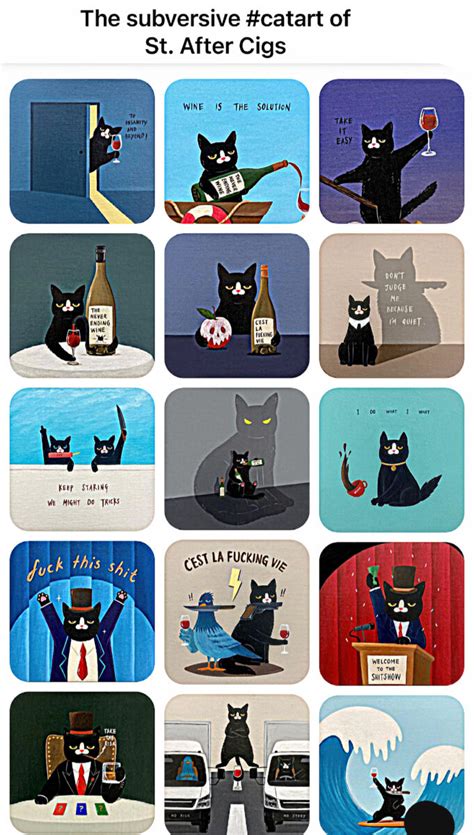 Fcking Fab Cat Art Of St After Cigs Cat Wisdom 101