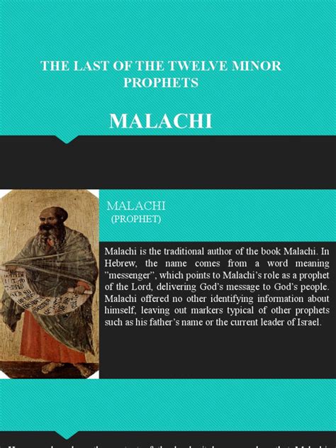 Malachi Pdf Book Of Malachi Prophet
