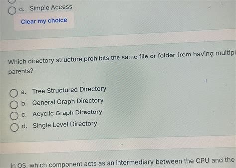 Which Directory Structure Prohibits The Same Studyx