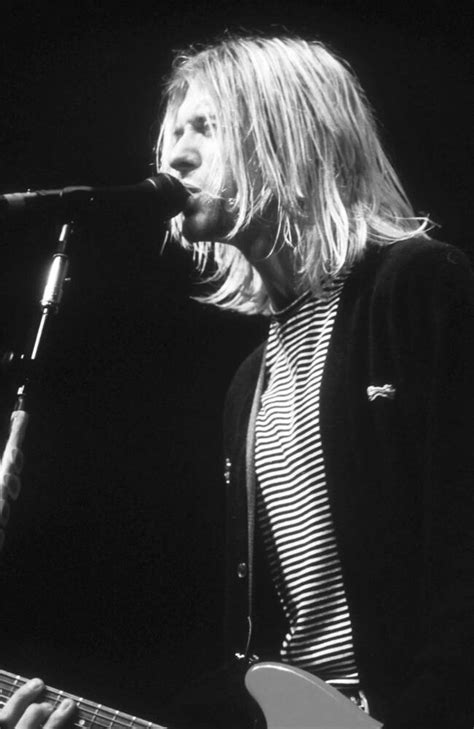Kurt Cobain Black And White Poster