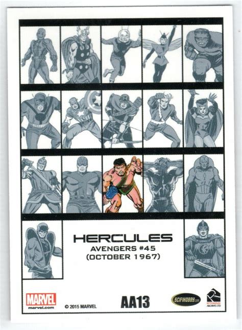 Marvel 2015 The Avengers Silver Age Aa13 Roll Call Avengers Assemble