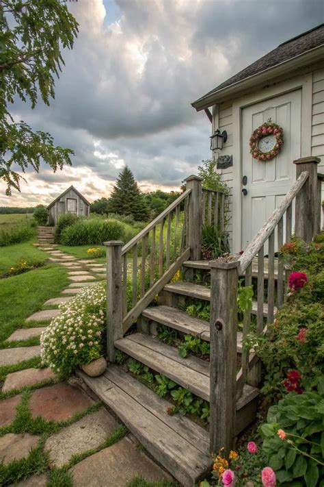 12 Stylish Back Door Steps With Railing Ideas