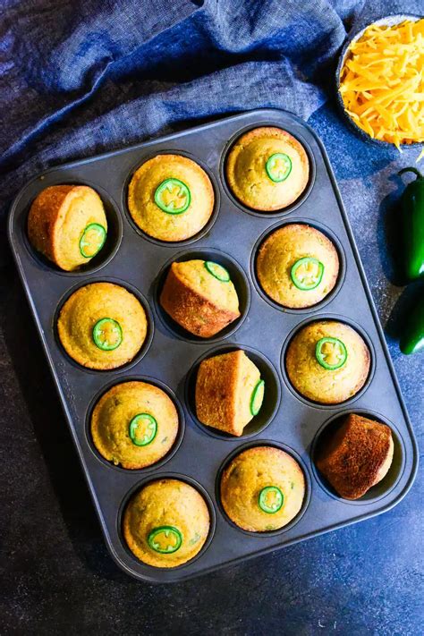 Jalapeño Cheddar Cornbread Muffins Dude That Cookz
