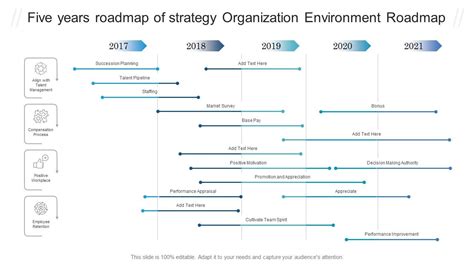Five Years Roadmap Of Strategy Organization Environment Roadmap