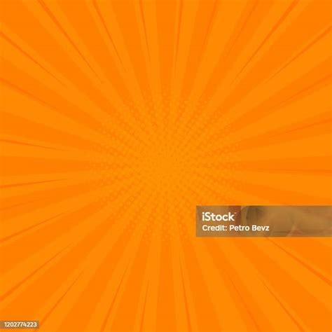 하프 톤 코너와 만화 오렌지 복고풍 배경입니다 여름 을 배경으로 합니다 만화 책 포스터 광고 디자인에 대한 복고풍 팝 아트 스타일의 벡터 일러스트레이션 오렌지 감귤류 과일에