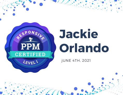 Jackie Orlando Certification Responsive Product Portfolio Management