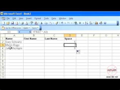 Excel Splitting First And Last Names In A Cell Into Two Separate Cells Artofit
