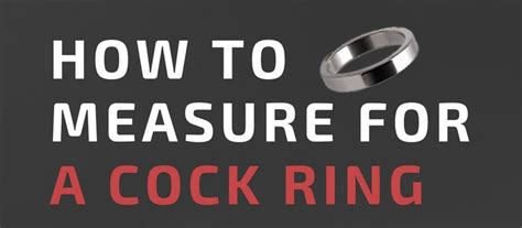 How Do I Measure For A Metal Cockring Ballistic Metal