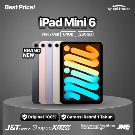Jual IPAD MINI 6 WIFI CELL UNIT BARU GARANSI RESMI Shopee Indonesia