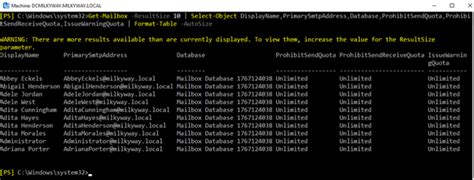 Use Get Mailbox Cmdlet To Export Mailbox List In Exchange