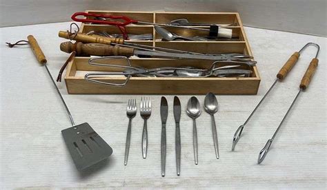 Full Set Of Stainless Steel Flatware And Bbq Sets Albrecht Auction