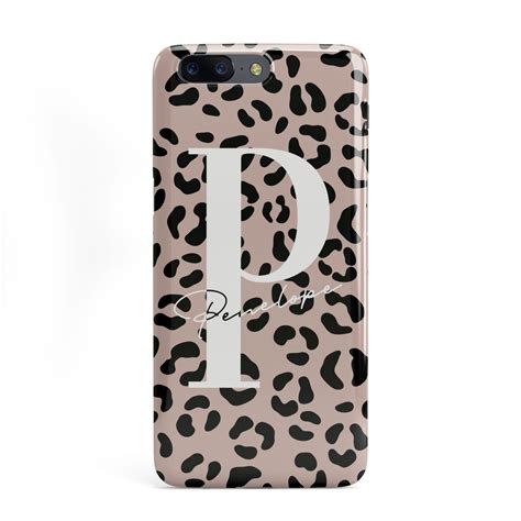 Personalised Nude Colour Leopard Print Oneplus Case Dyefor