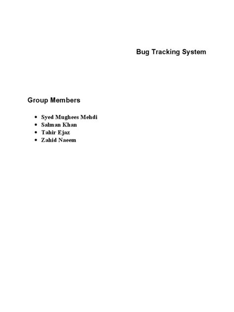 Defect Tracking System Pdf Databases Software Testing