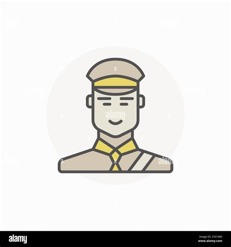 Customs Inspector Or Officer Icon Vector Colorful Sign Or Design