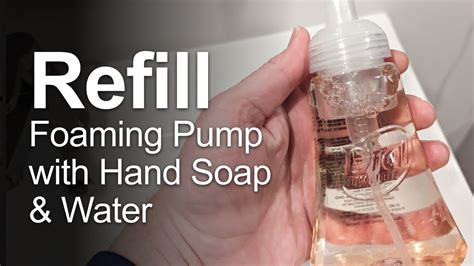 Diy Hack Refill Foaming Hand Soap Dispenser With Regular Soap And Water