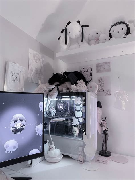 Pin On Gaming Pc Gaming Room Setup Room Setup White Desk Setup