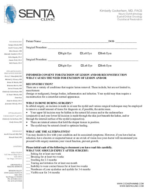 Fillable Online Dr Kimberly P Cockerham Ophthalmology San Diego Ca Fax Email Print