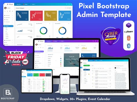 responsive admin dashboard template and dashboard ui kit pixel