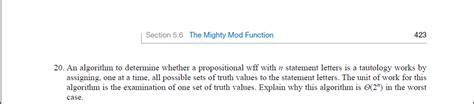 Solved 423 Section 56 The Mighty Mod Function 20 An