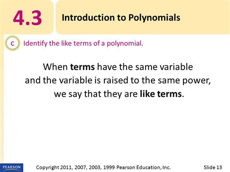 Chapter 4 Polynomials Operations Slide 2copyright 2011 2007 2003