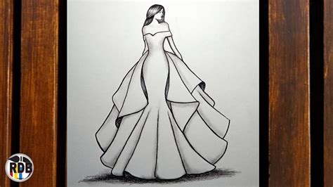 Floor Length Dress Coloring Pages