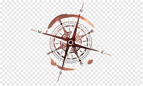 Vintage Compass Rose Tattoo