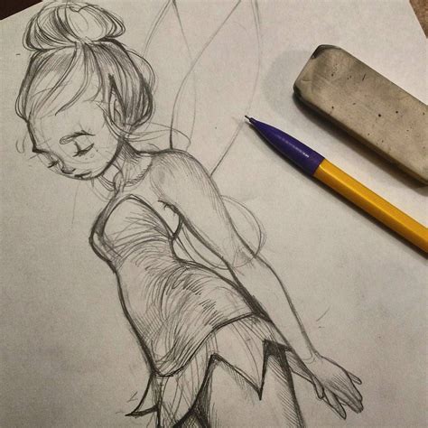 Loisvb On Instagram Tinkerbell Sketch Art Artistsofinstagram