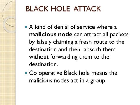 Ppt Black Hole In Manet Powerpoint Presentation Free Download Id1612190