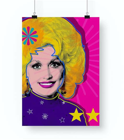 Warhol Dolly Parton Pop Art Print Music Art Wall Art Music Icons Dolly