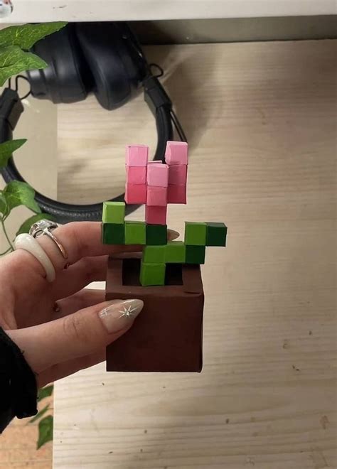 Flower 2025 Kişiselleştirilmiş Hediyeler Kendin Yap Ve El Sanatları Minecraft Elişleri