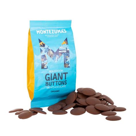 Montezumas Organic Milk Chocolate Giant Buttons 180g