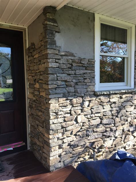Cultured Stone Veneer On Exterior Wall Of House House Exterior New