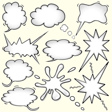 Comic Book Thought Bubbles Thought Idea Bubbles Vector Thought Idea Bubbles Png And Vector